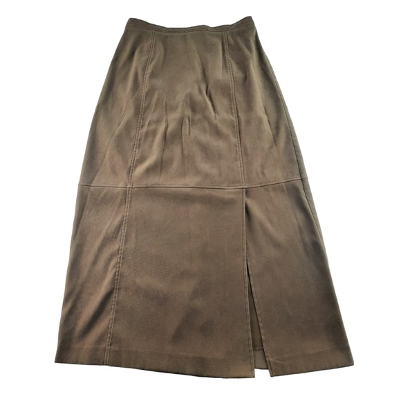 JM Collection | Skirts | Vintage Jm Collection Womens Brown Faux Suede ...